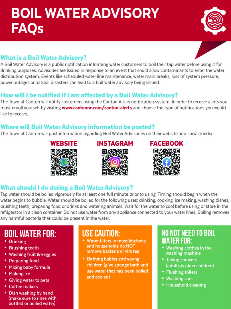 Boil Water Notices - Town of Canton